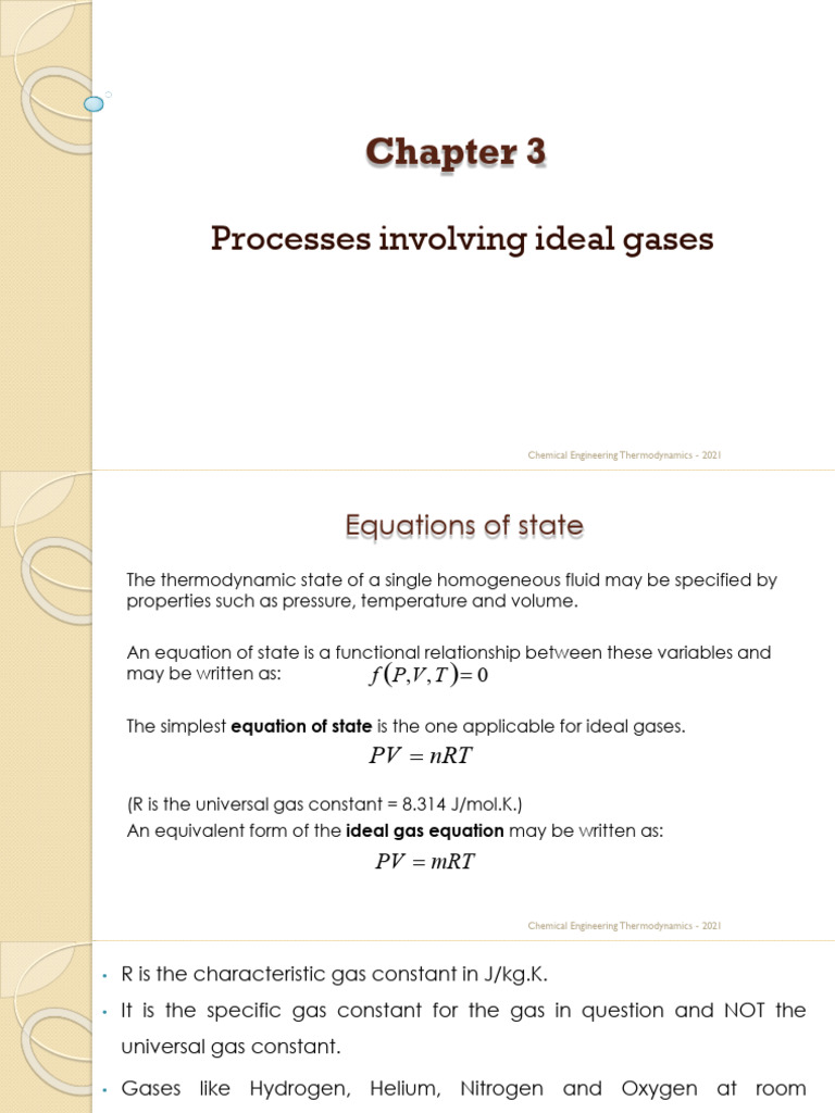 2024 Processes Involving Ideal Gases | PDF | Gases | Heat 2024 Processes Involving Ideal Gases | PDF | Gases | Heat