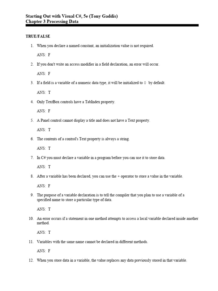 Ch03 Drake Csharp 5e Pdf C Programming Language Data Type