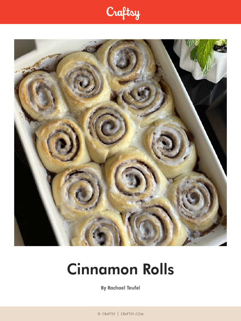 Cinnamon Rolls | PDF | Baker's Yeast | Teaspoon