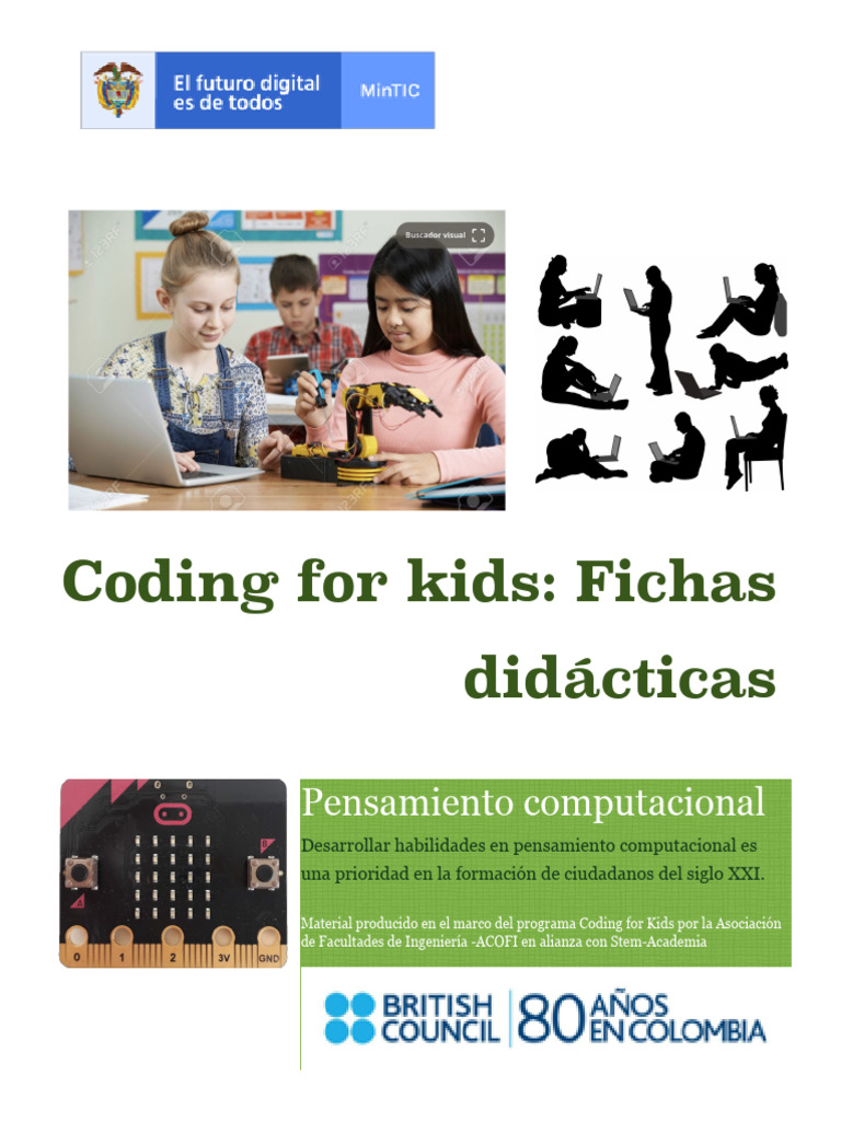 Fichas Coding For Kids | PDF | Programa de computadora | Programación
