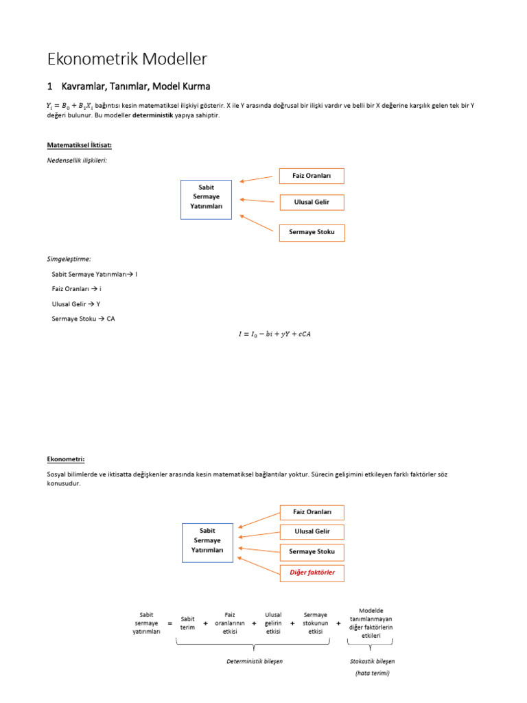 IKT303 2 Ekonometrik Modeller | PDF