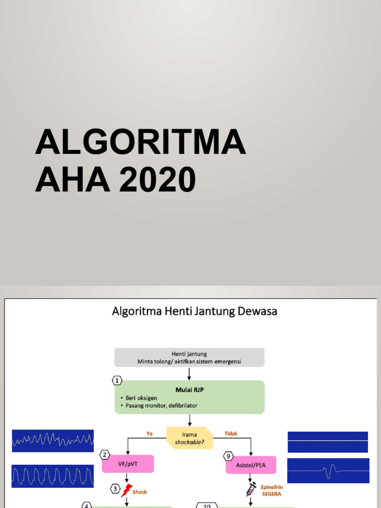 Algoritma ACLS AHA 2020 | PDF