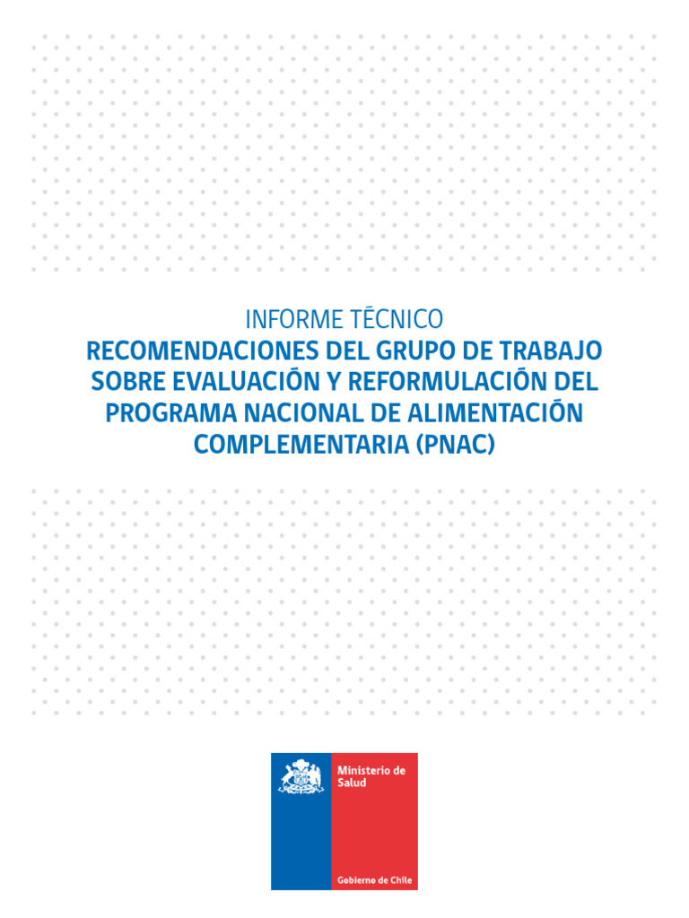 2021.11.26 Informe de La Propuesta de Reformulacion Del PNAC 2 | PDF