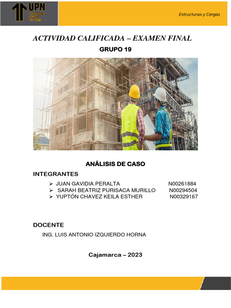 Ef - Estructuras y Cargas ..Upn | PDF | Ingeniería estructural