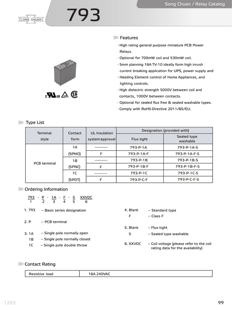 59 270001 Relay 793 | PDF | Alternating Current | Relay