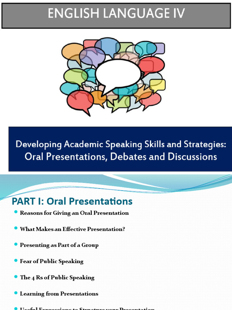 Essential Guide to Oral Presentations | PDF | Public Speaking ...