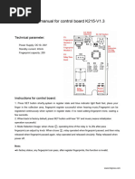 R307S Fingerprint Module User Manual | PDF | Fingerprint | Password