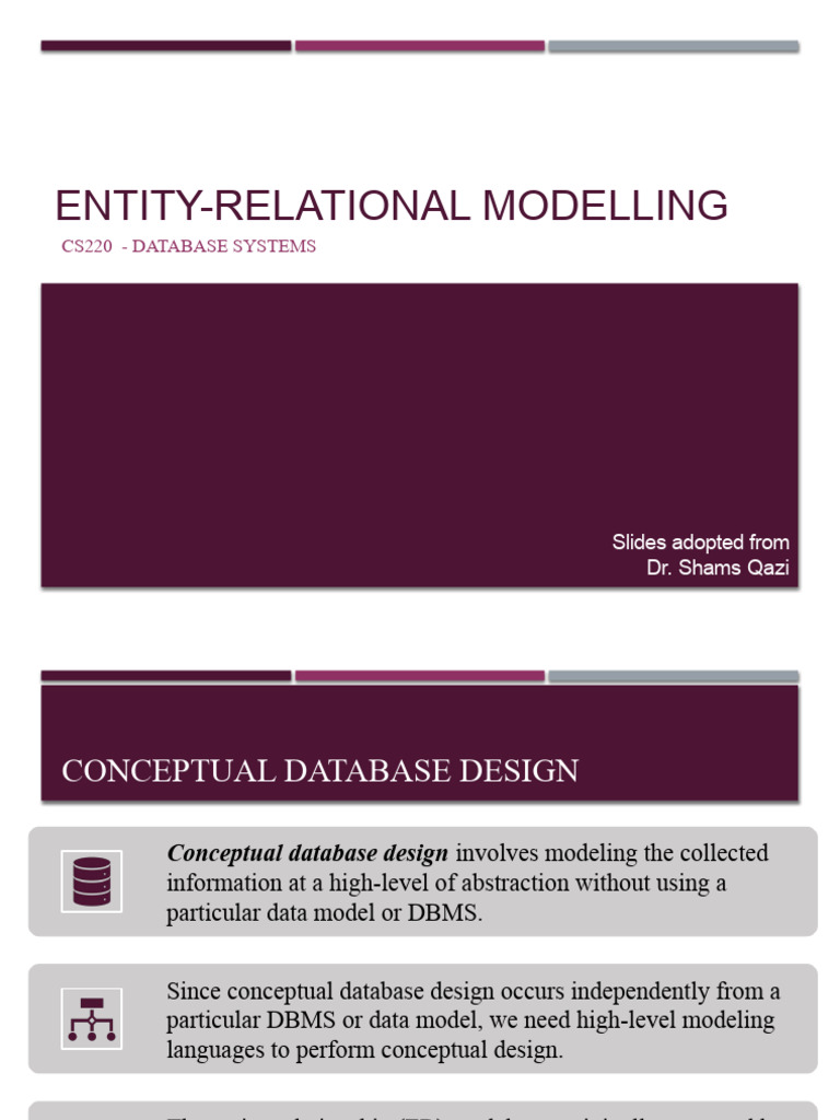 Week 7 - Entity Relation Diagrams | PDF | Databases | Data Week 7 - Entity Relation Diagrams | PDF | Databases | Data