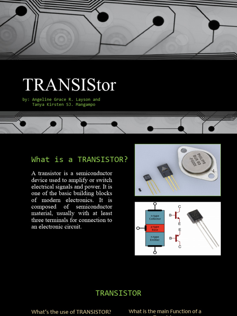 TRANSISTOR Powerpoint | PDF