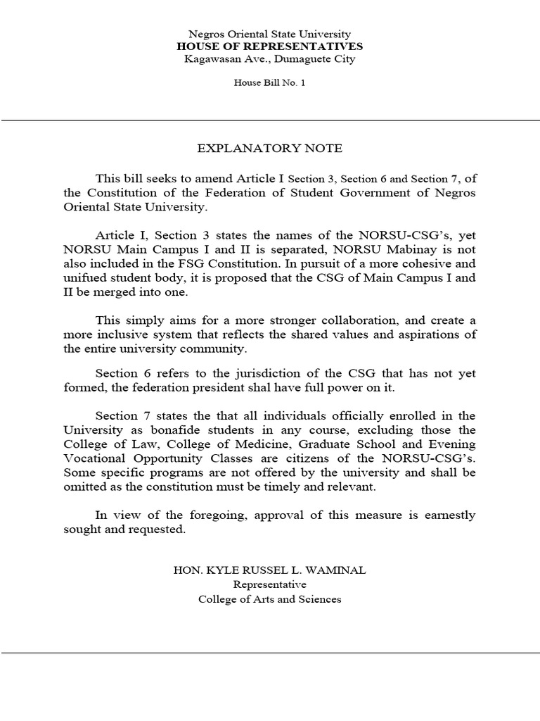House-Bill-No.-1 | PDF