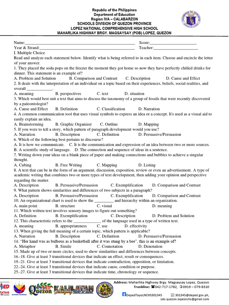 Summative Reviewer | PDF | Human Communication | Cognition