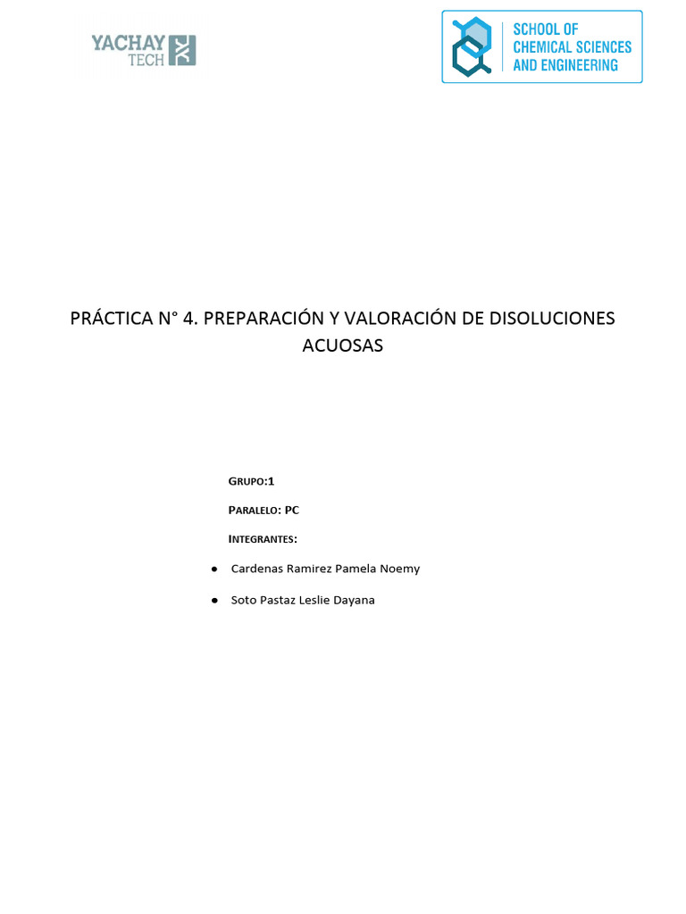 POST-LAB PRÁCTICA N° 6. PREPARACIÓN Y VALORACIÓN DE DISOLUCIONES ACUOSAS 1-2022 (1) (1) (1 ...