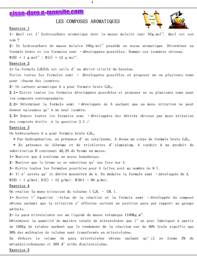 Les Composes Aromatiques | PDF