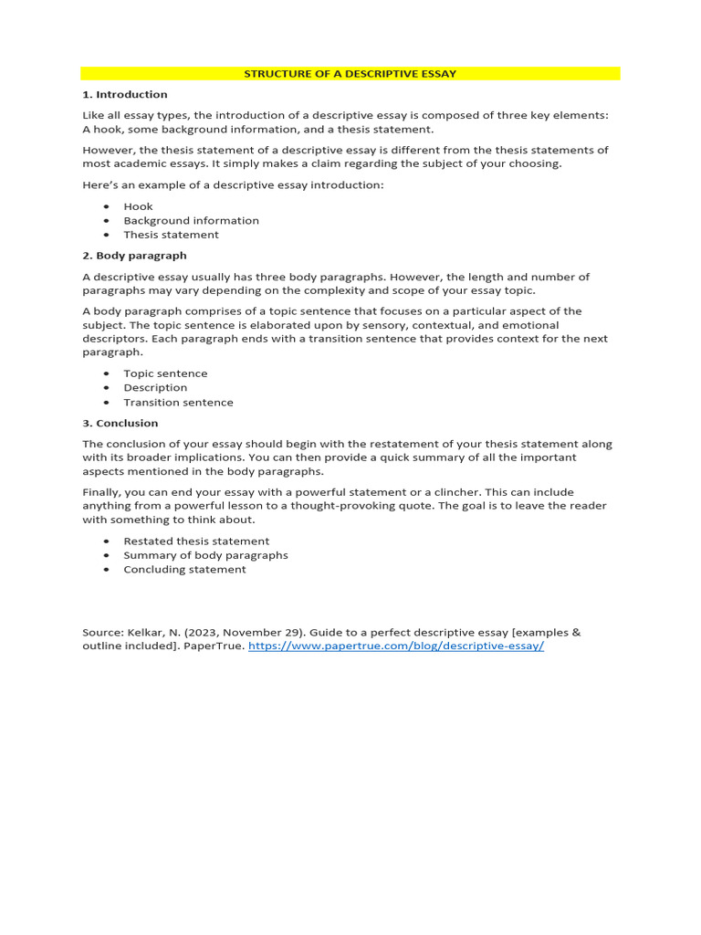 Structures-Informative-Essay | PDF