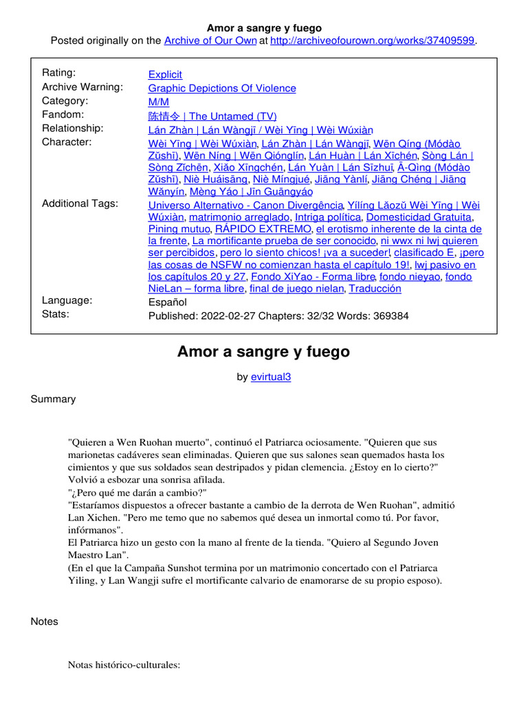 Amor A Sangre y Fuego | PDF | Novela negra, policíaca y suspenso