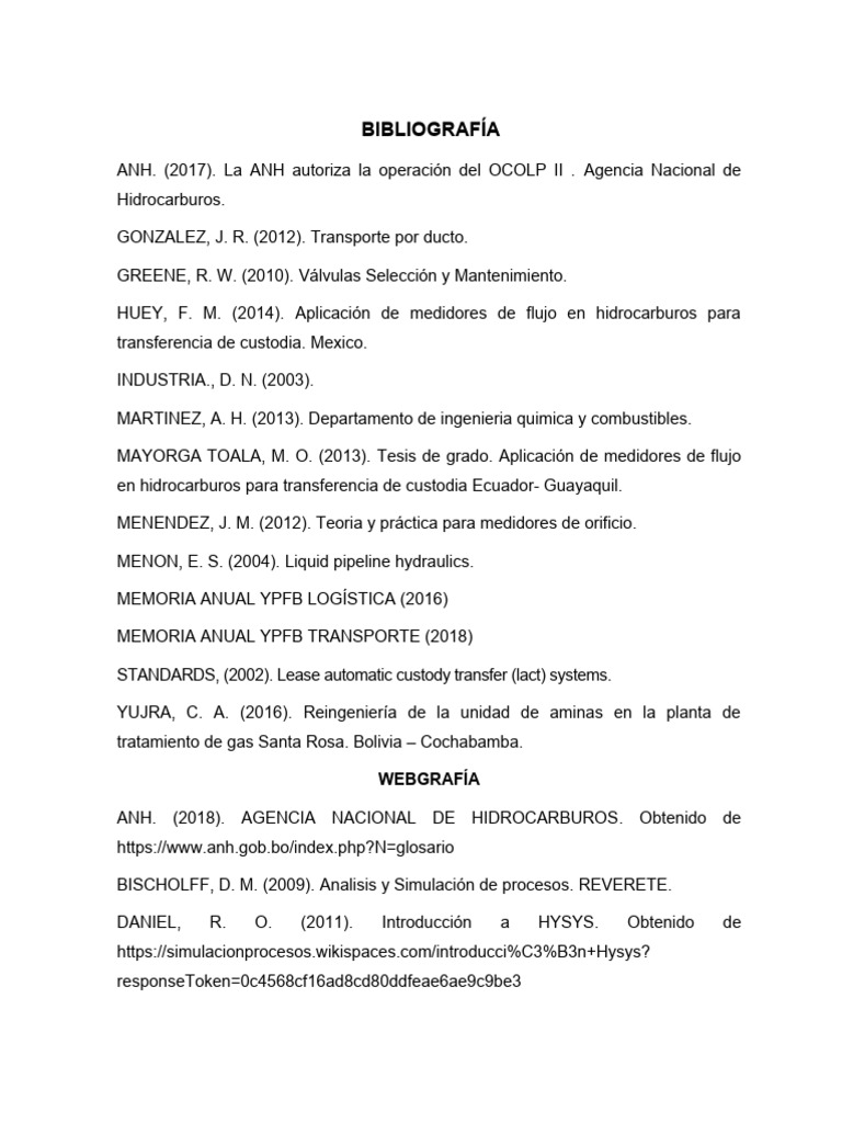 Formato Apa - Bibliografia | PDF | Agrietamiento (Química) | Gas natural