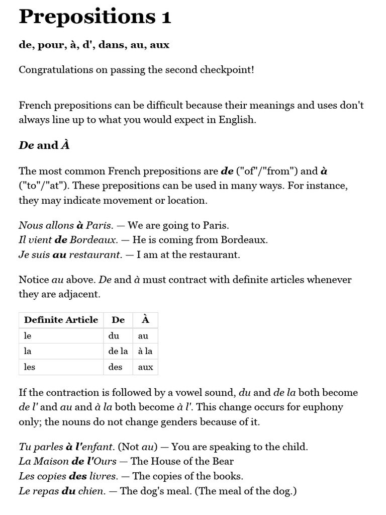 20 Preposition | PDF | Preposition And Postposition | Morphology