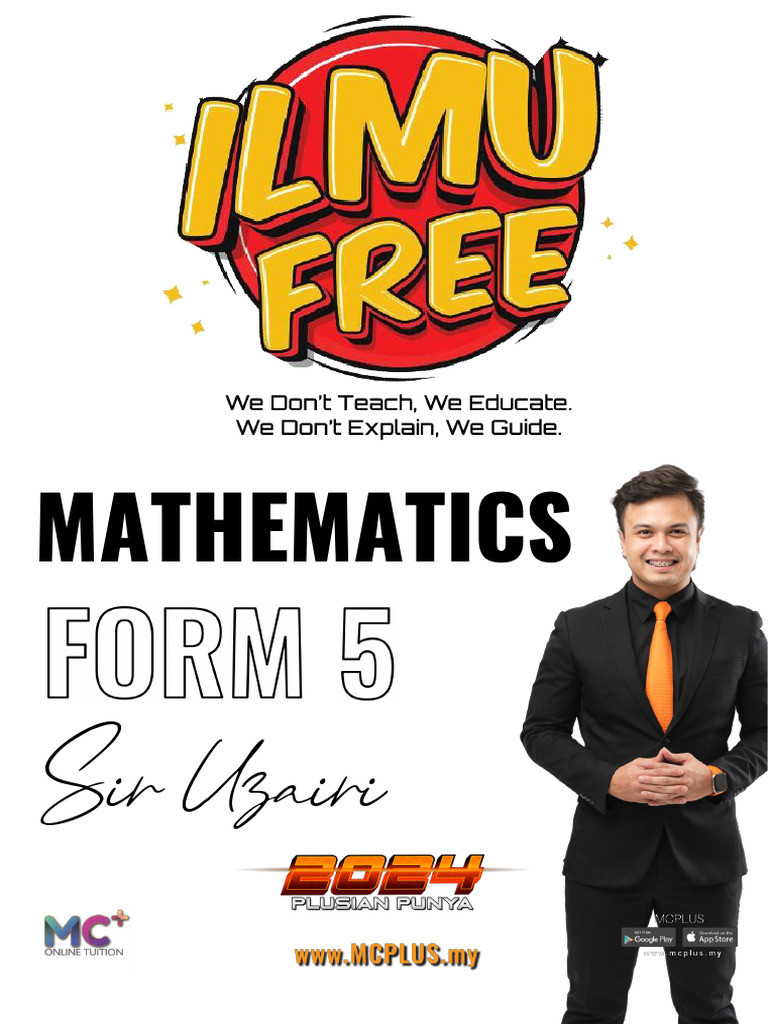 Seminar Ilmufree Form 5 Maths Sir Uzairi 14.02.2024 | PDF