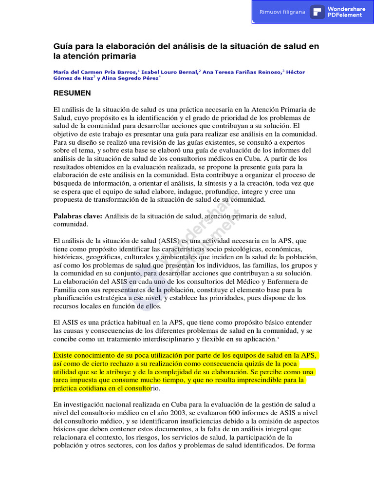 Guia Asis | PDF | Evaluación | Cuba