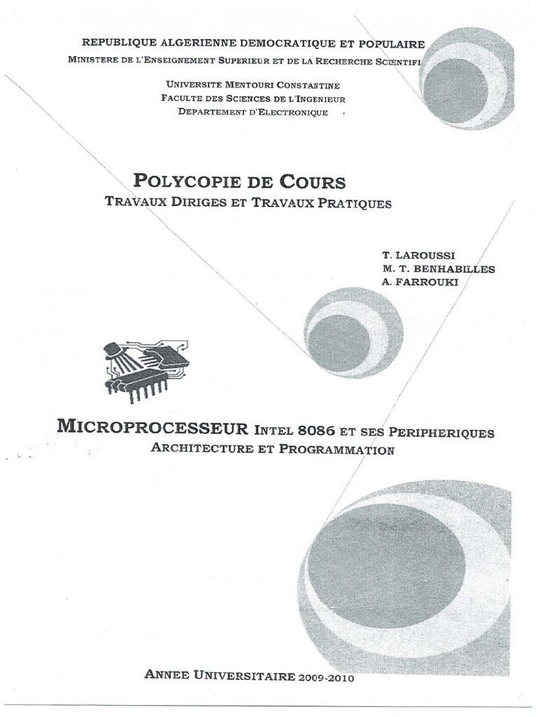 Microprocesseur Intel 8086 | PDF