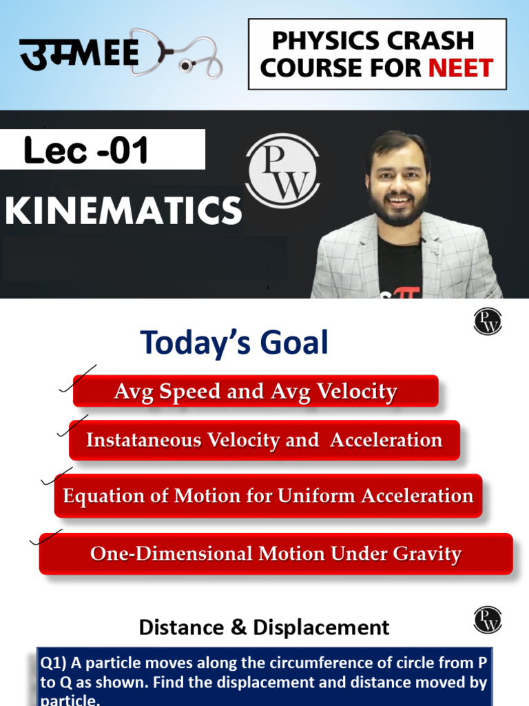 Kinematics: Average Speed & Velocity | PDF | Acceleration | Velocity