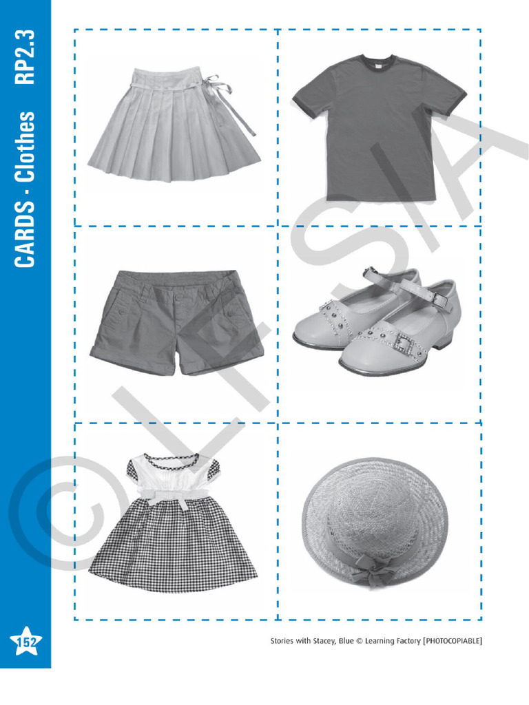 CLOTHES FLASHCARD | PDF