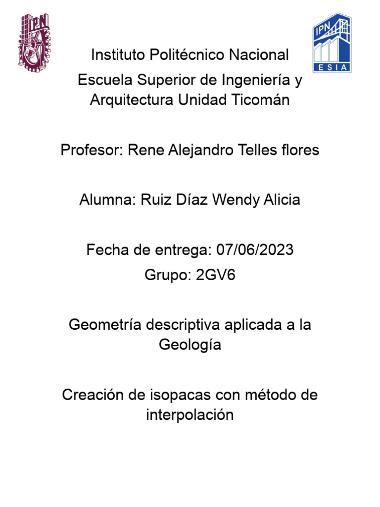 Creación de Isopacas en Geología | PDF | Spline (Matemáticas) | Geología