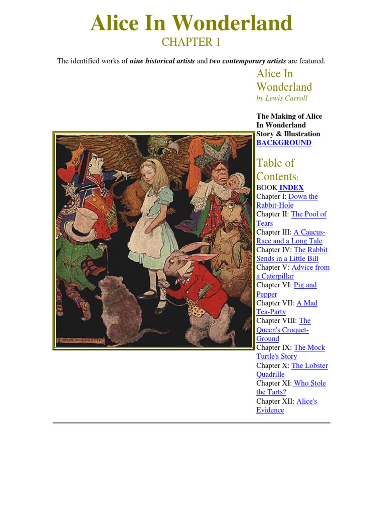 Alice in Wonderland | PDF | Alice's Adventures In Wonderland