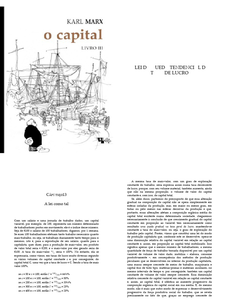 O Capital Livro 3 Cap. 13-14 GEMARX | PDF | Capital (economia) | Massa