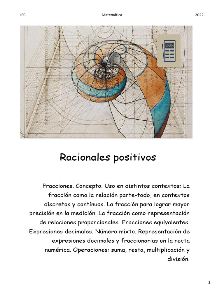 El Conjunto de Los Números Racionales | PDF | Números | División ...
