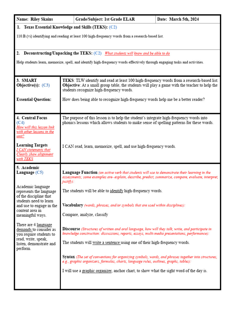 LPG Lesson Plan Guide | PDF | Learning | Second Language Acquisition