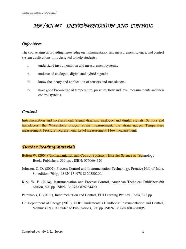 Instrumentation and Control | PDF | Operational Amplifier | Amplifier
