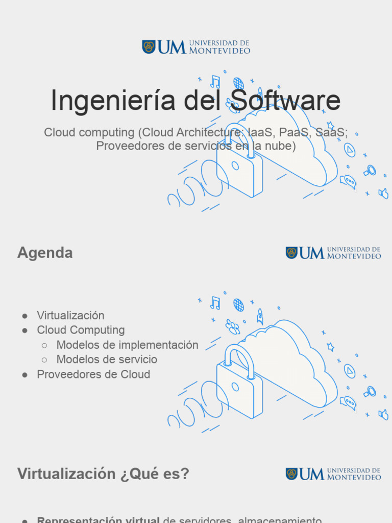Clase 12 - Cloud Computing (Cloud Architecture - IaaS, PaaS, SaaS ...