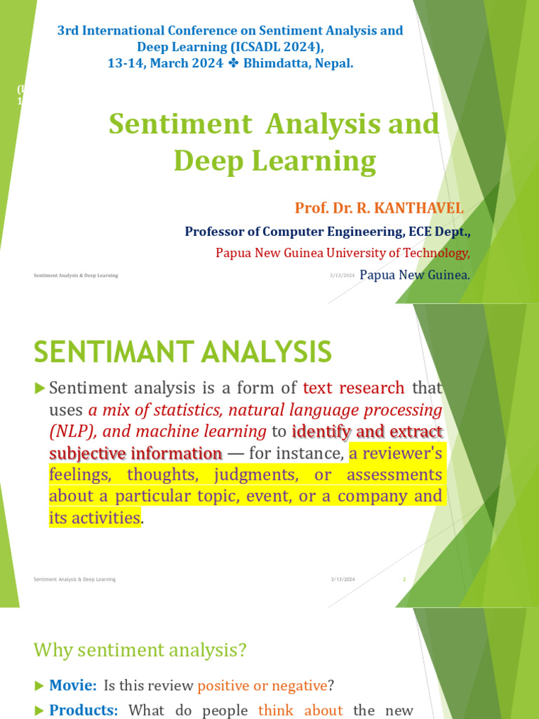 Sentiment Analysis Using DL | PDF | Deep Learning | Artificial Neural Network
