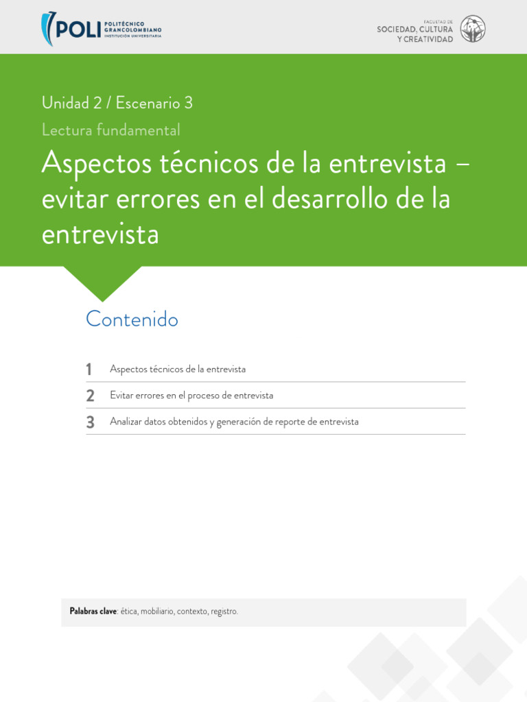 E3 Entrevista Psicologica | PDF