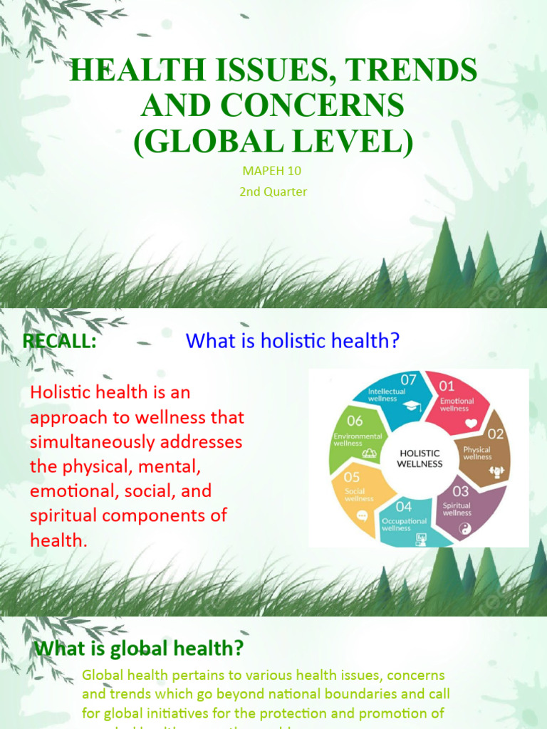 Mapeh 10 | PDF | World Health Organization | Global Health