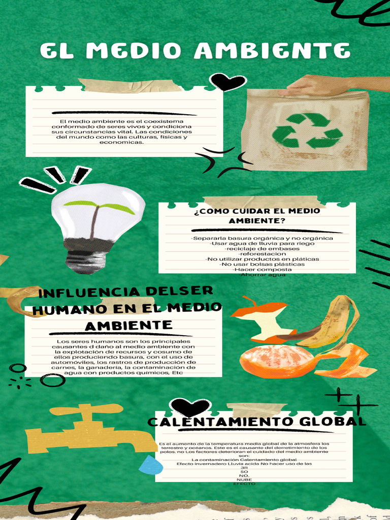 Infografia Medio Ambiente Creativo Verde | PDF