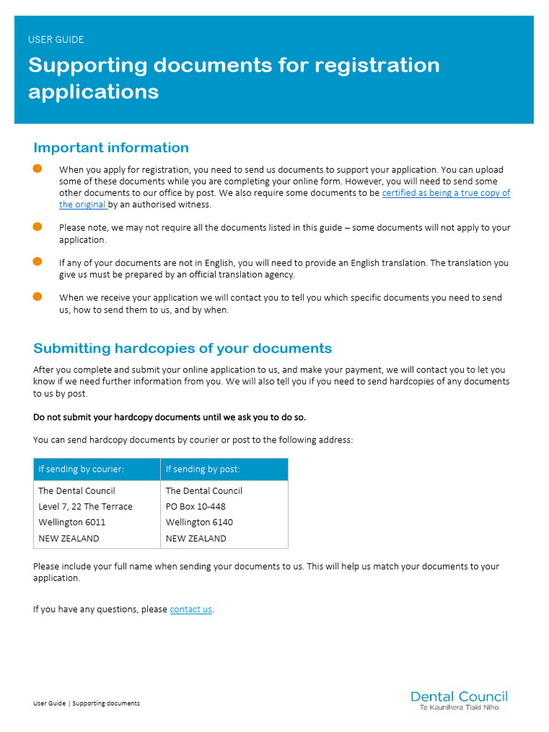 Required Supporting Documents List v1 NPQ | PDF | Identity Document ...