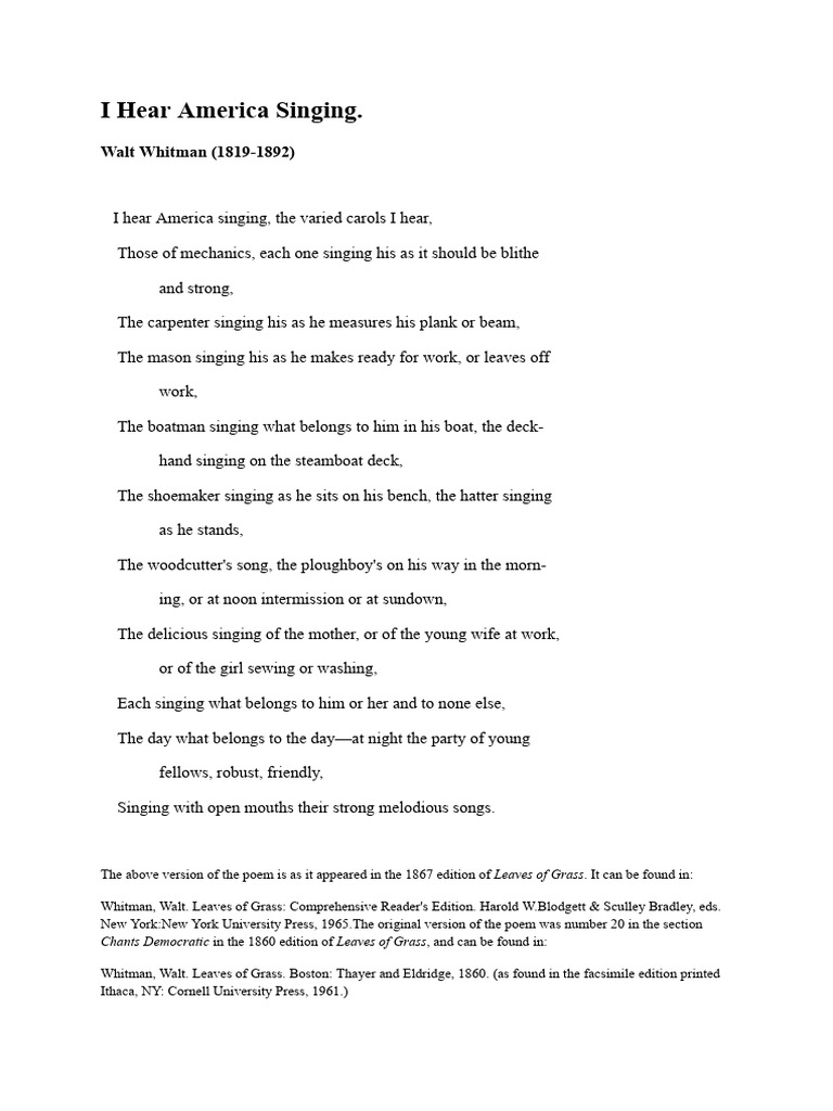 Poems | Download Free PDF | Leaves Of Grass | American Poetry