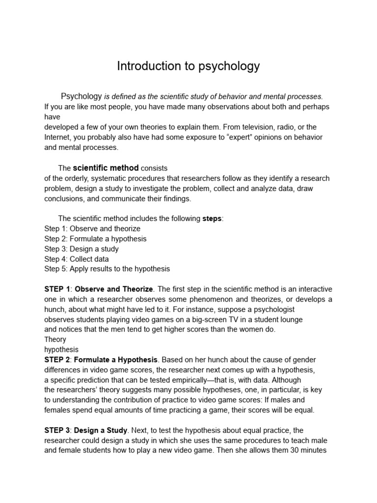 Psychology notes | PDF | Psychology | Psychoanalysis