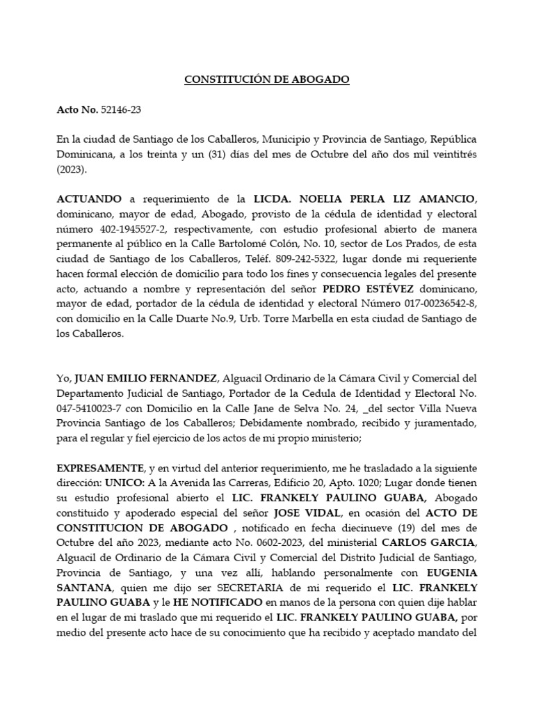 Responsabilidad Civil Modelo De Constitucion De Abogado Pdf Gobierno