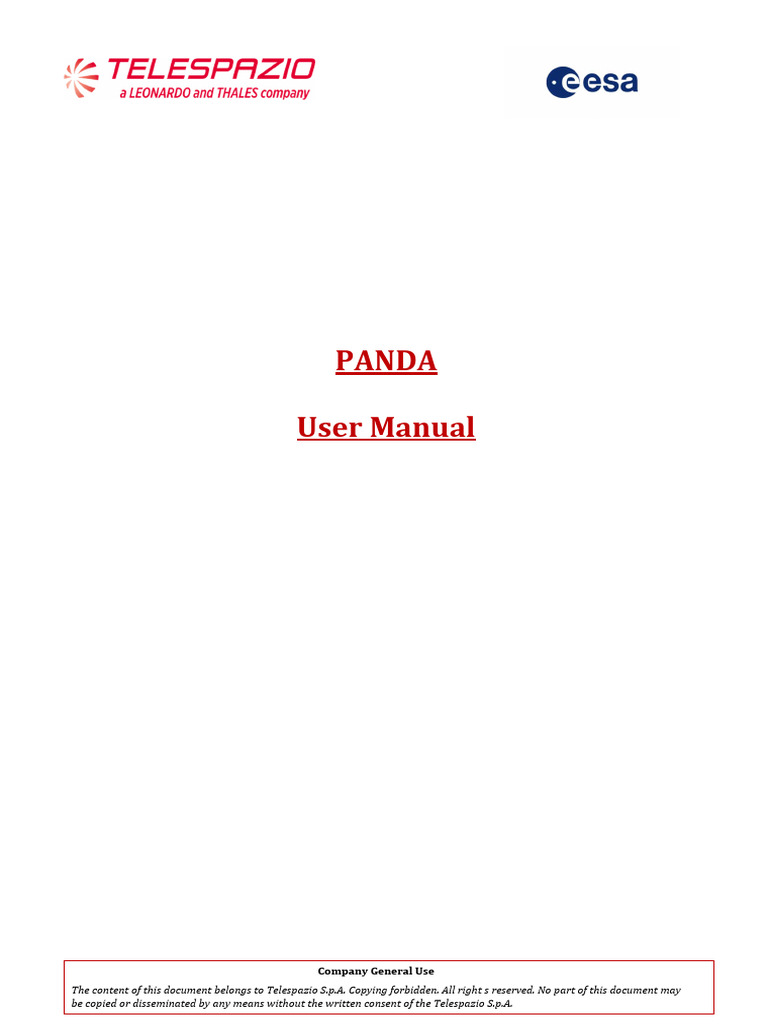 PANDA End User Manual I2r0 | PDF | Comma Separated Values | Metadata
