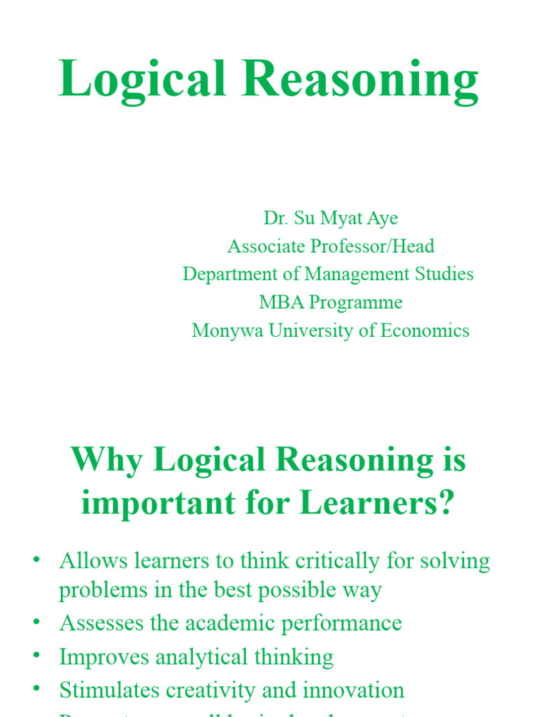Logical Reasoning Day-2 | PDF | Teaching Methods & Materials