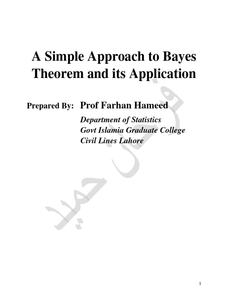 Bayes Theorem | PDF