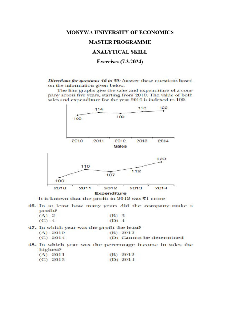 Analytical Exercise (7.3.2024) | PDF