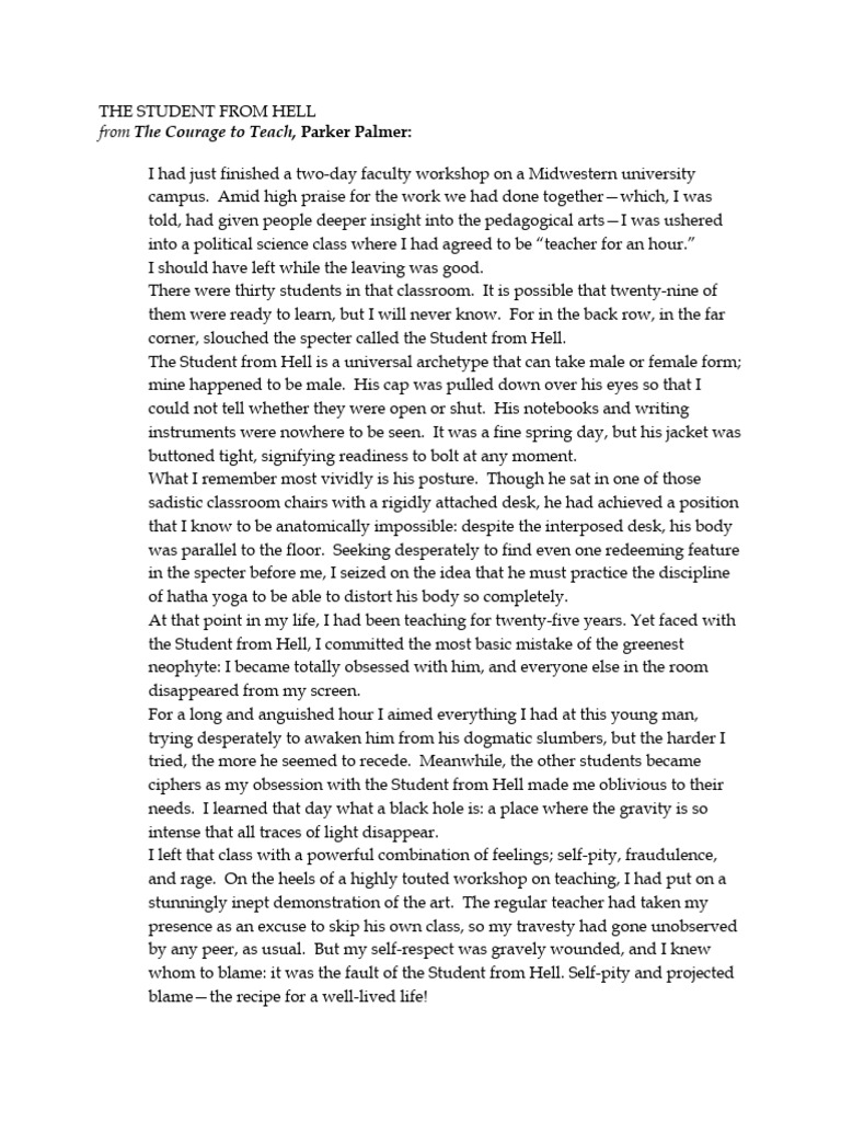 Understanding the Student from Hell | PDF | Philosophy
