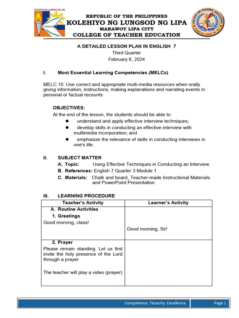 Prince DLP 1 Final | PDF | Interview | Learning