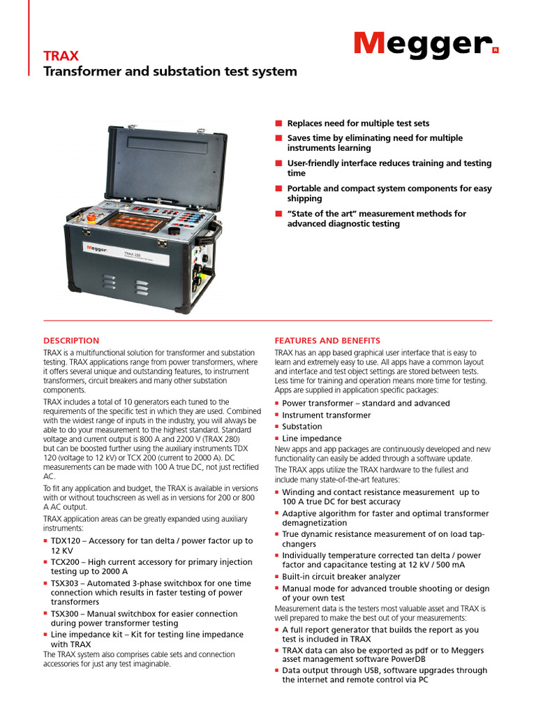 TRAX DS en | PDF | Transformer | Alternating Current