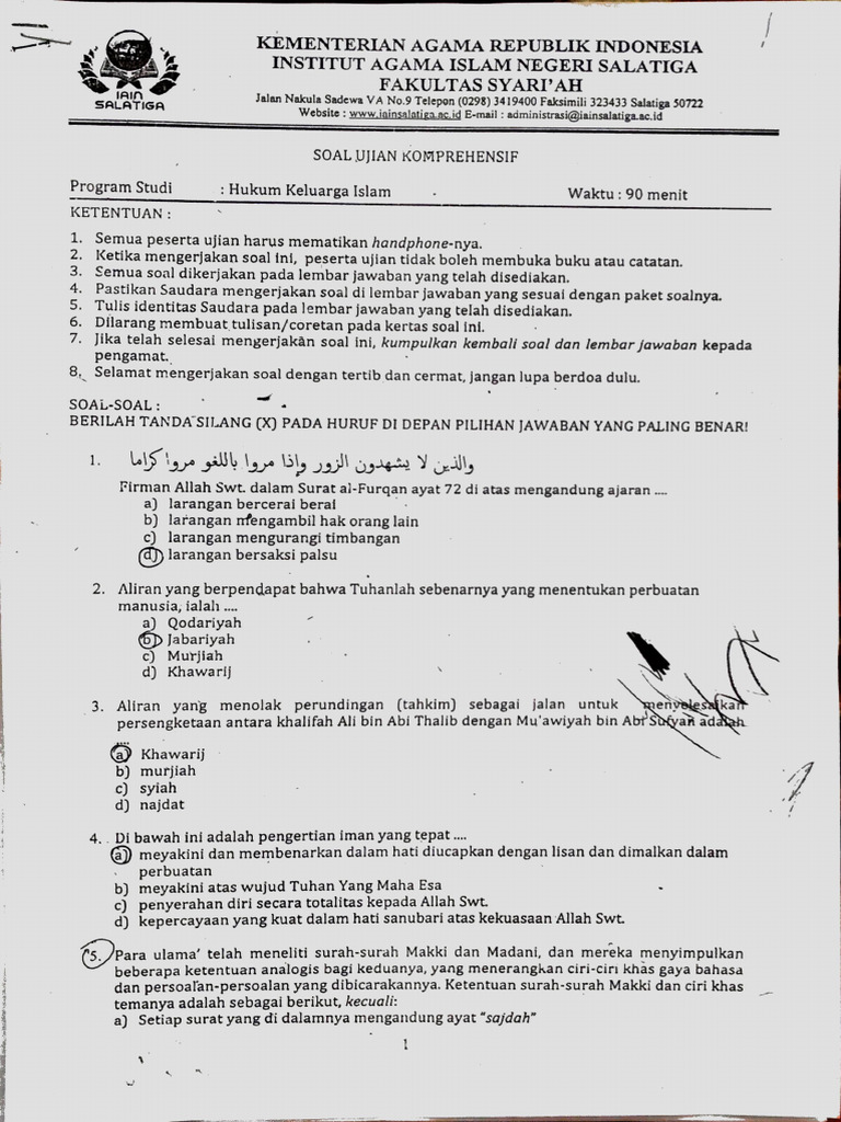 Soal Kompre Hki | PDF