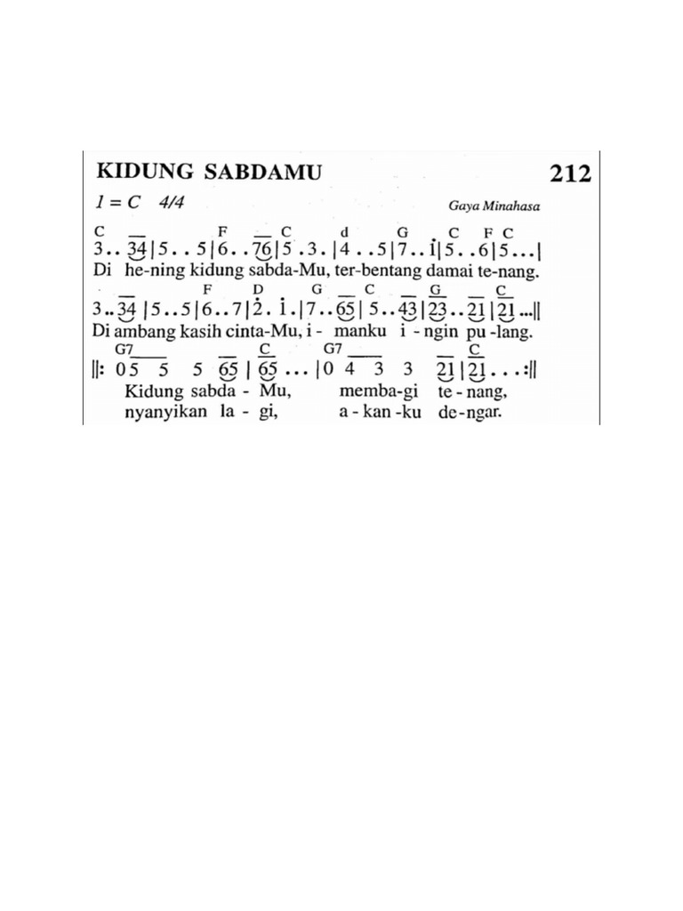 Kidung Sabdamu | PDF